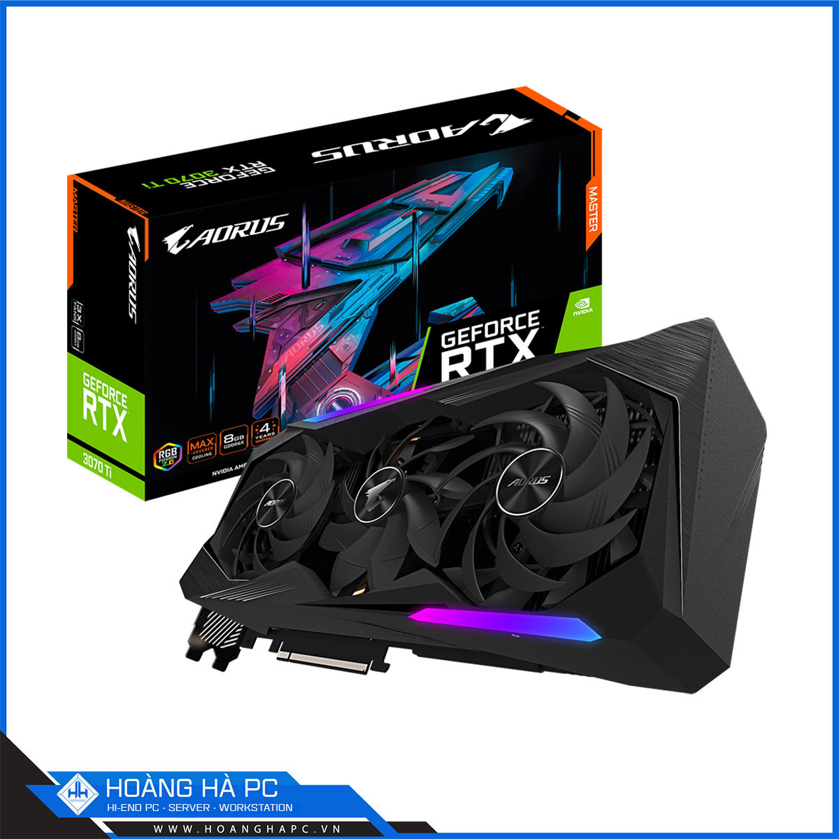 VGA Gigabyte RTX 3070 Ti AORUS MASTER - 8GD