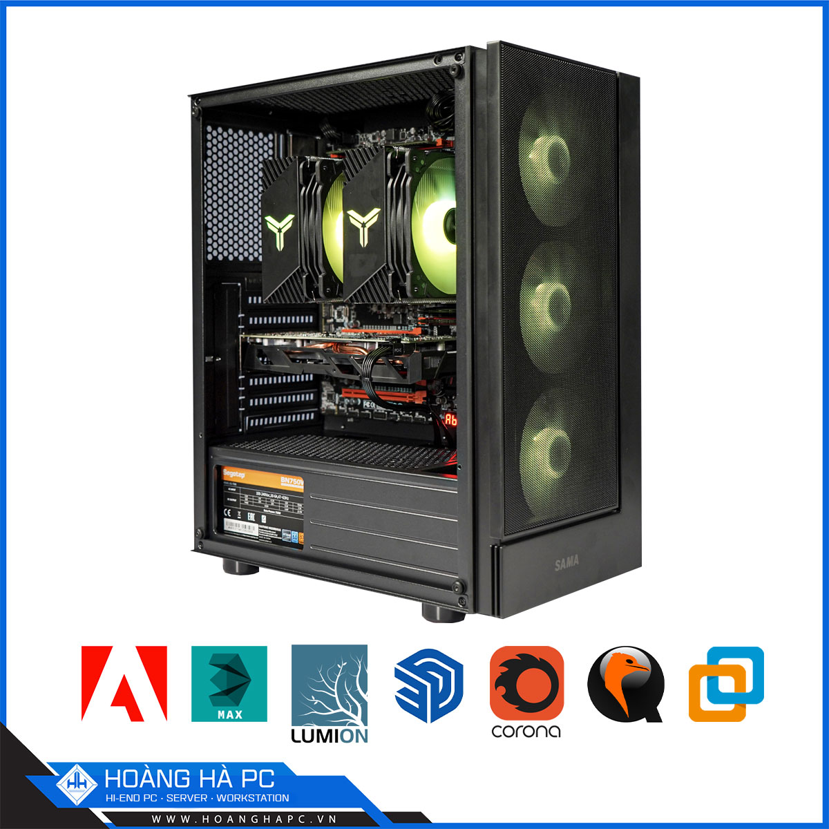 HH SERVER - DUAL XEON E5 2683v4 | 96G | RX 580 8G | SSD 500G