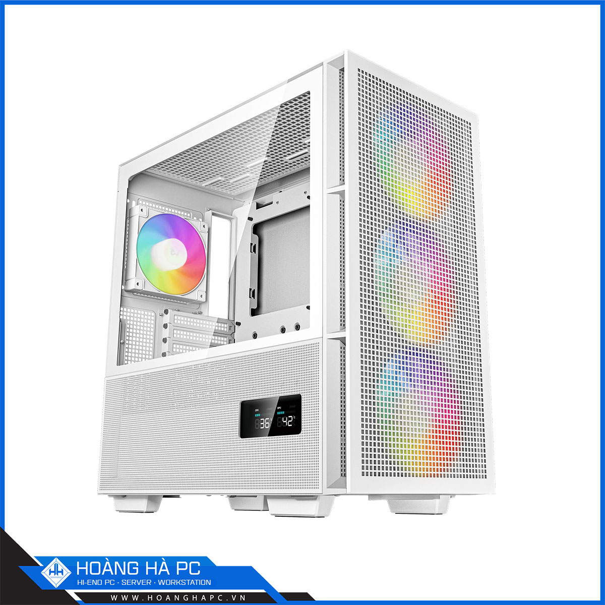 Vỏ case Deepcool CH560 DIGITAL WH White - 4 FAN ARGB