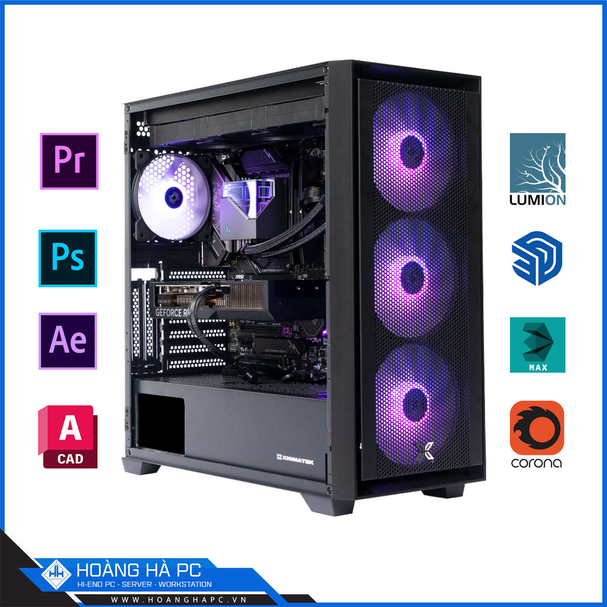 PC 3D CHAOS VANTAGE i9 14900K | 32GB DDR5 | RTX 4070Ti SUPER 16G