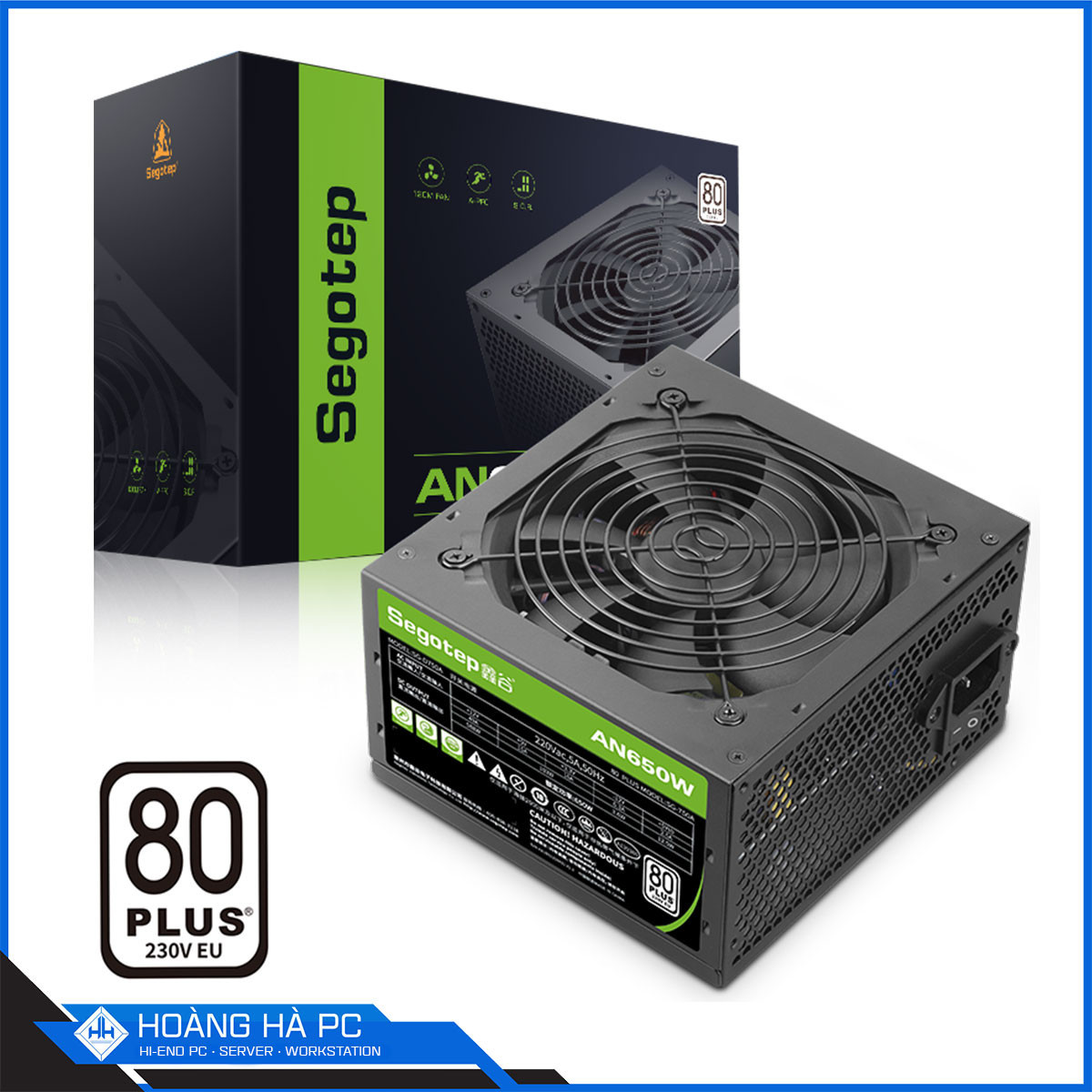 Nguồn Segotep AN650W (80 Plus/ Non Modular)
