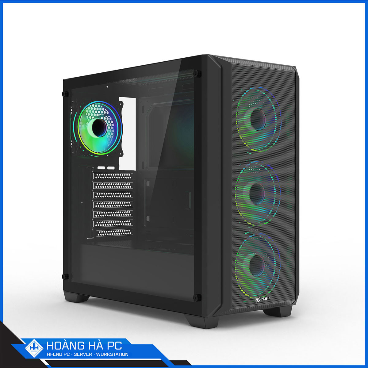 Vỏ Case JETEK CSGO2 - Z7 Black (Mid Tower/ Màu Đen) - 3 FAN