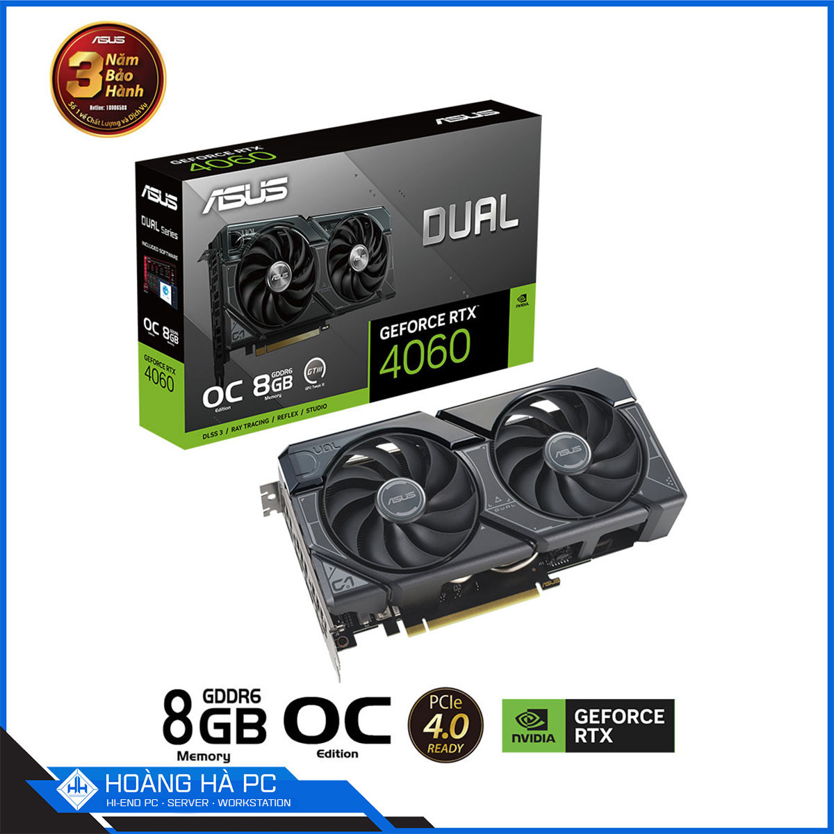 VGA ASUS DUAL RTX 4060 O8G EDITION