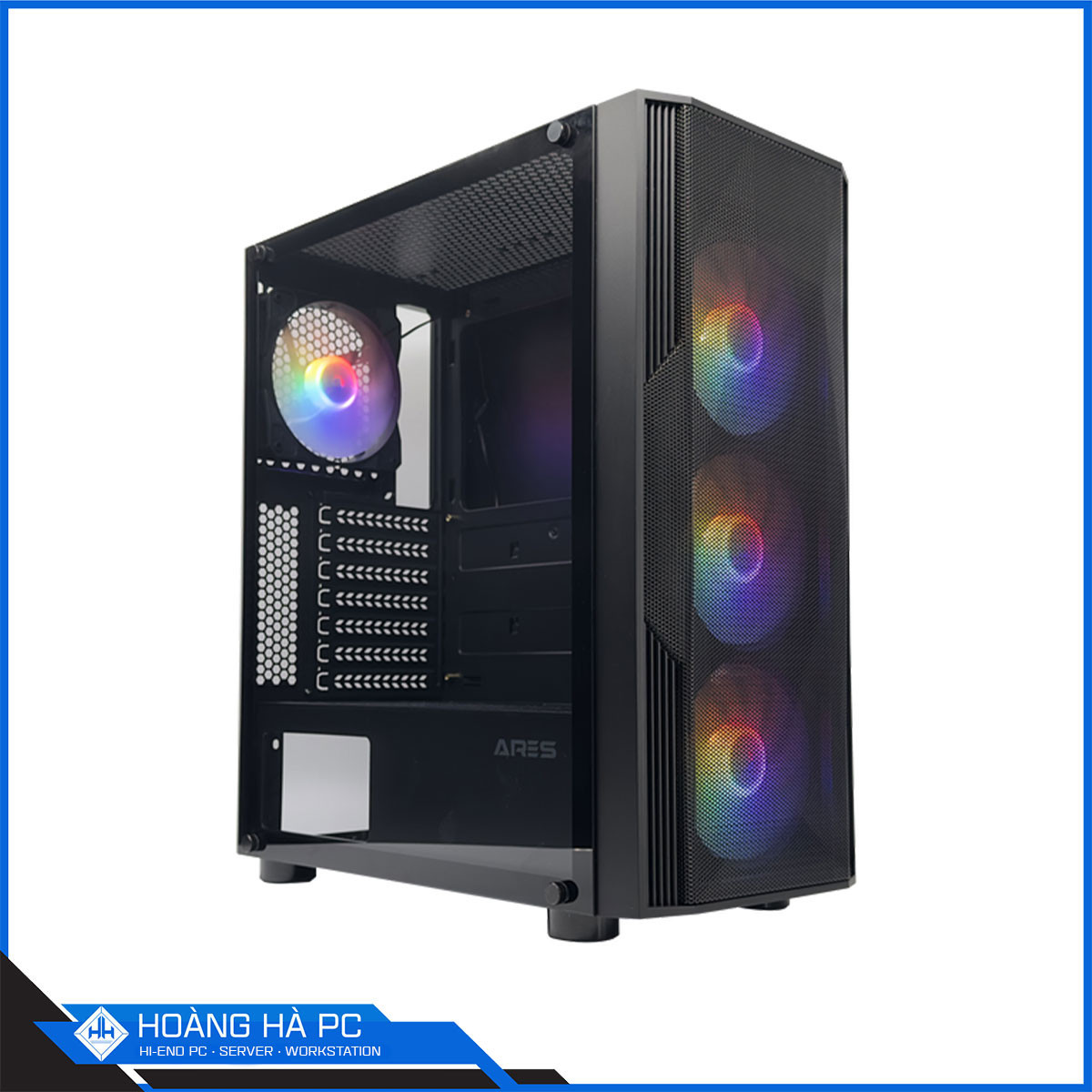 Vỏ case Ares Anubis - 4FAN RGB (Mid Tower/ Màu Đen)