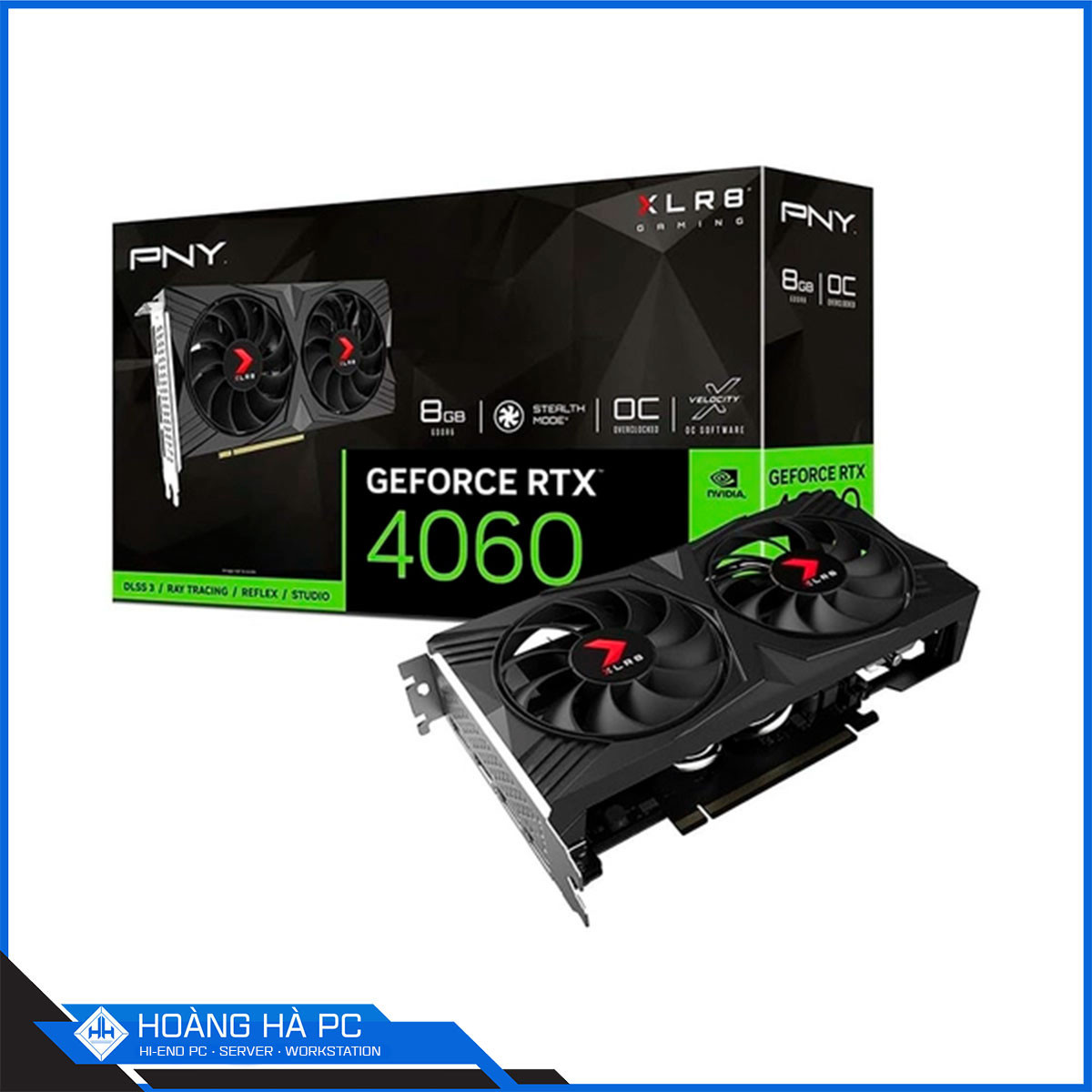 VGA PNY DUAL RTX 4060 8G OC VERTO (GDDR6, 128-bit, HDMI+DP, 1x8-pin)