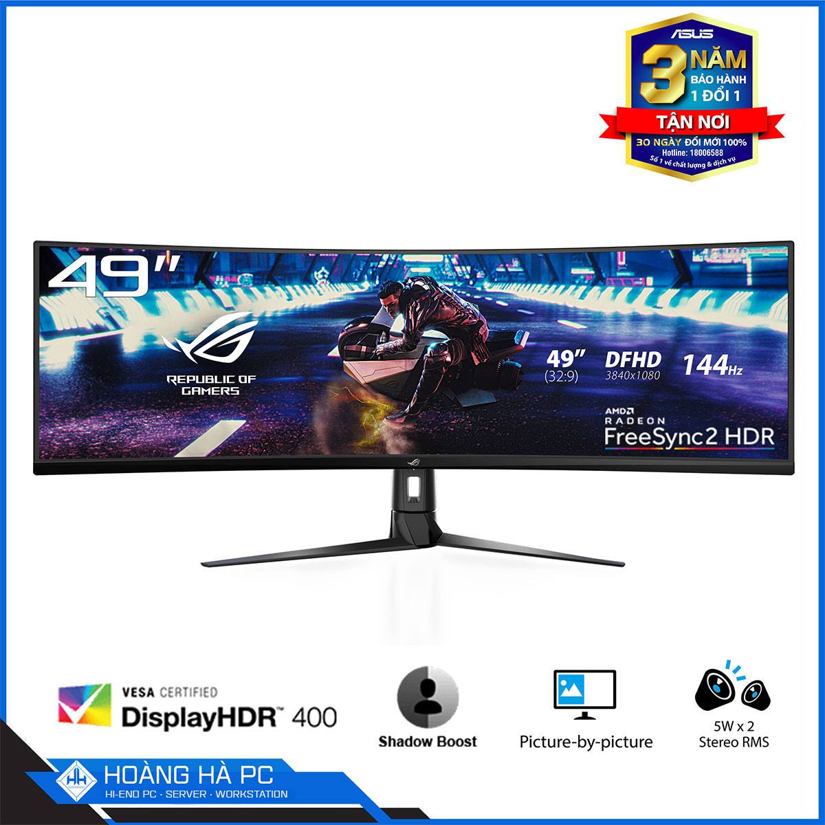 Màn hình Gaming Asus ROG Strix XG49VQ (49 inch/ Super Ultrawide/ Cong ...