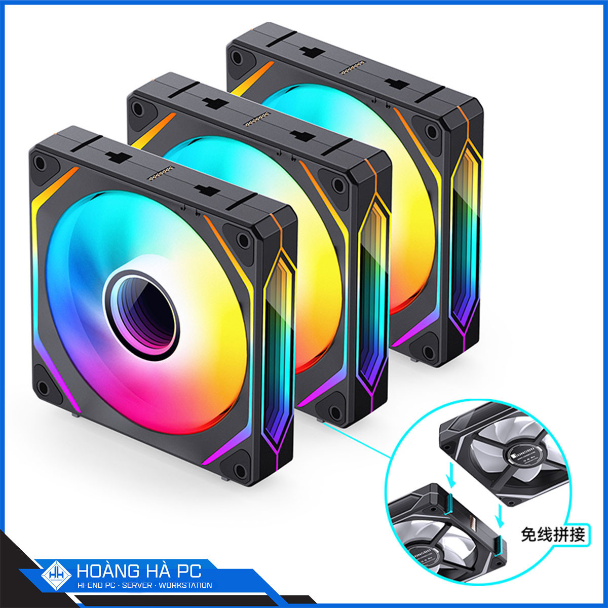 FAN JONSBO ZL-120B (3 IN 1) BLACK INFINITY