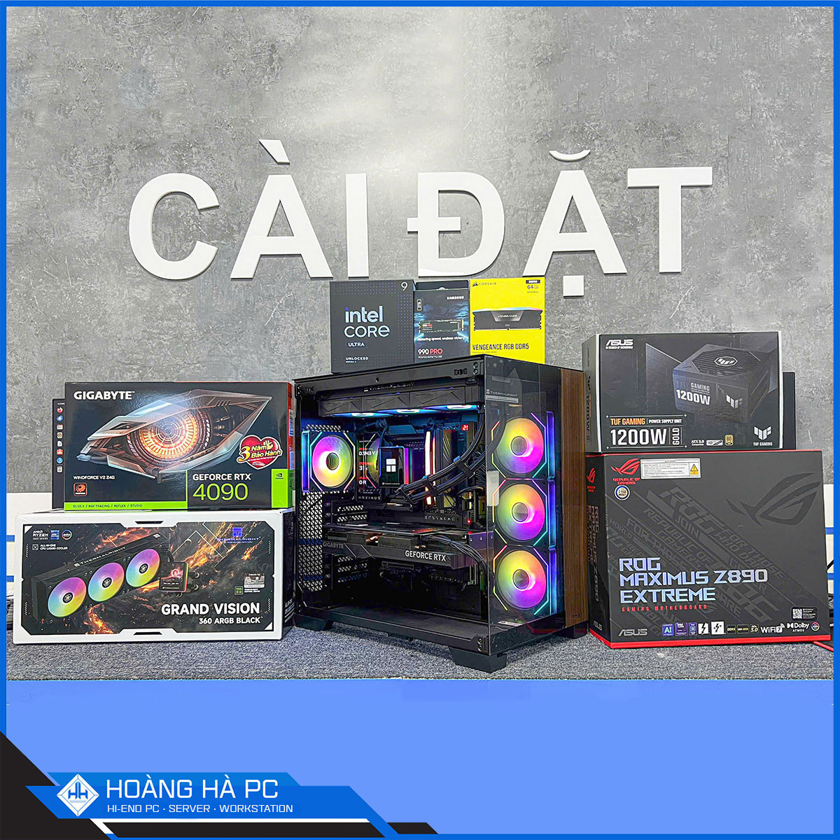HHPC ĐẸP CORE ULTRA 9 285K | 64G DDR5 | NVIDIA RTX 4090 24G