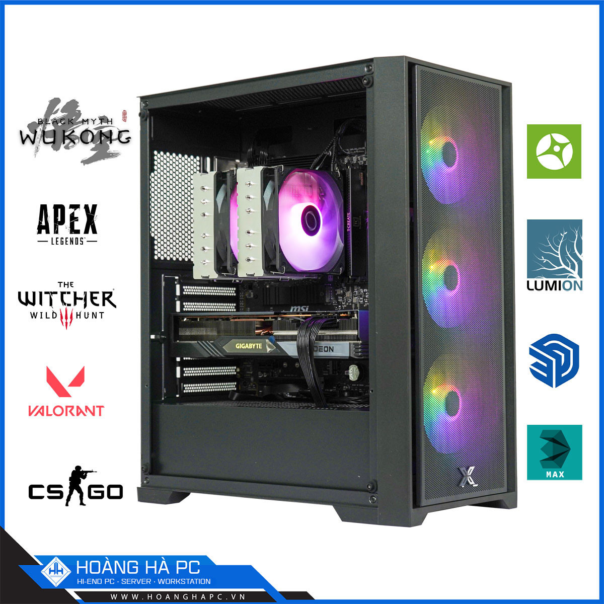 HHPC RYZEN 9 7900X | 32G DDR5 | RX 7800 XT 16G