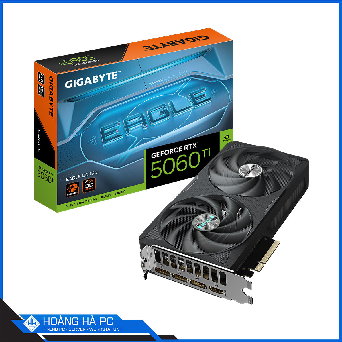 VGA GIGABYTE GEFORCE RTX 5060 Ti EAGLE OC 16G (GDDR7, 128-bit, HDMI+DP ...