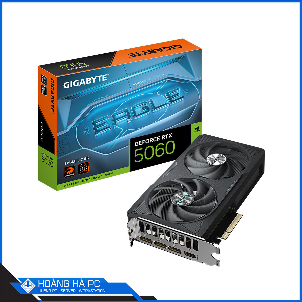 VGA GIGABYTE GEFORCE RTX 5060 EAGLE OC 8G (GDDR7, 128-bit, HDMI+DP, 1x8 ...
