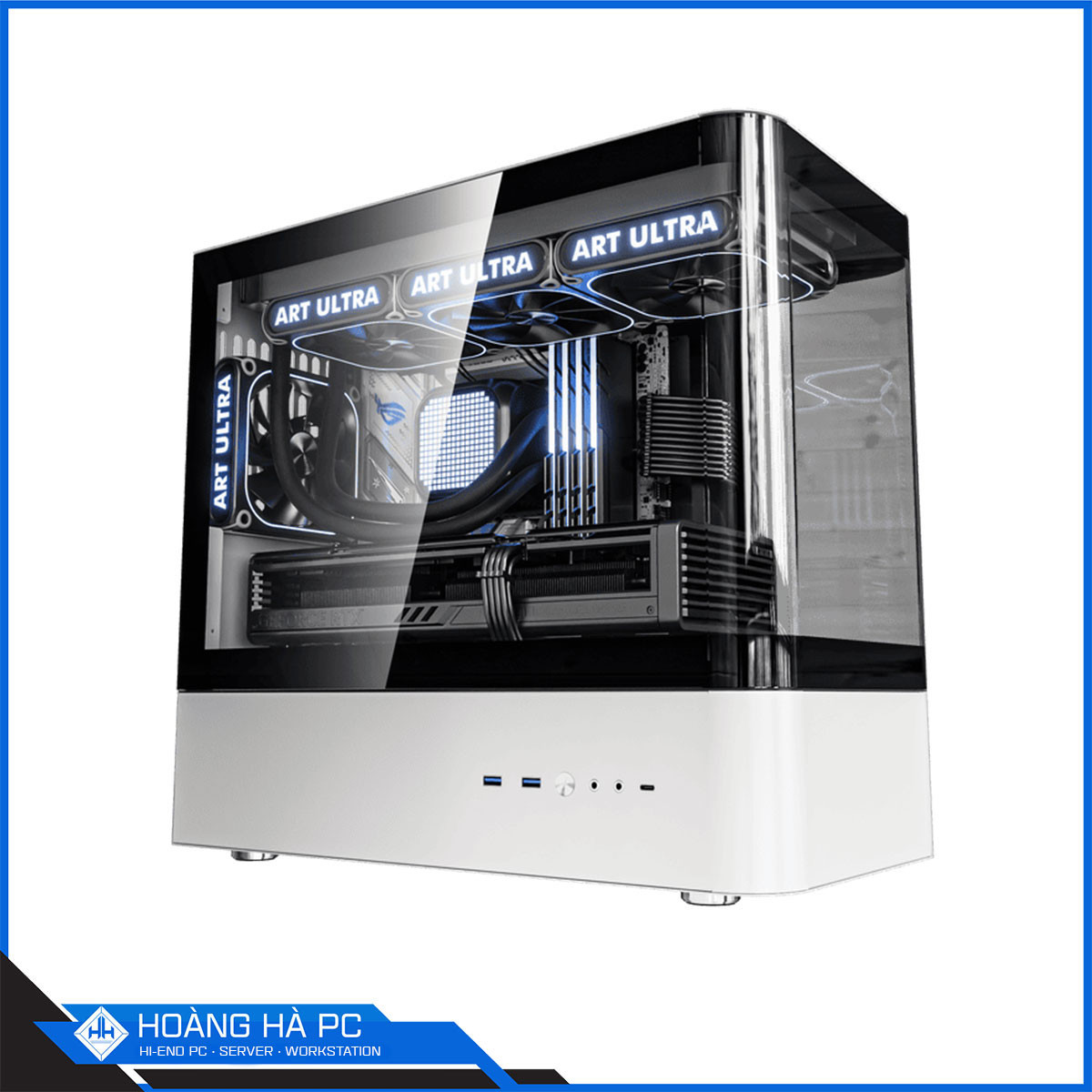 Vỏ Case QC.Art ULTRA HM1 White - Rộng Rãi, Hiện Đại, Giá Tốt
