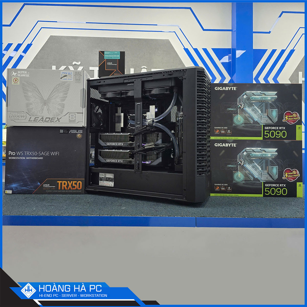 HHPC AI RYZEN THREADRIPPER 9970X | 128G DDR5 | DUAL NVIDIA RTX 5090 32G